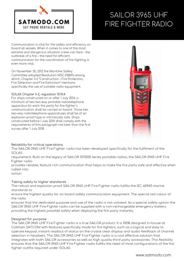 Satellite Two Way Radios : Enhance Safety | Satmodo Store